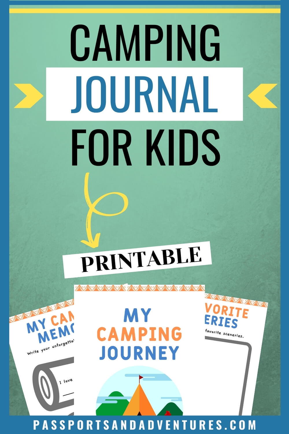 Camping Journal for Kids (Free Printable with 10 Pages)